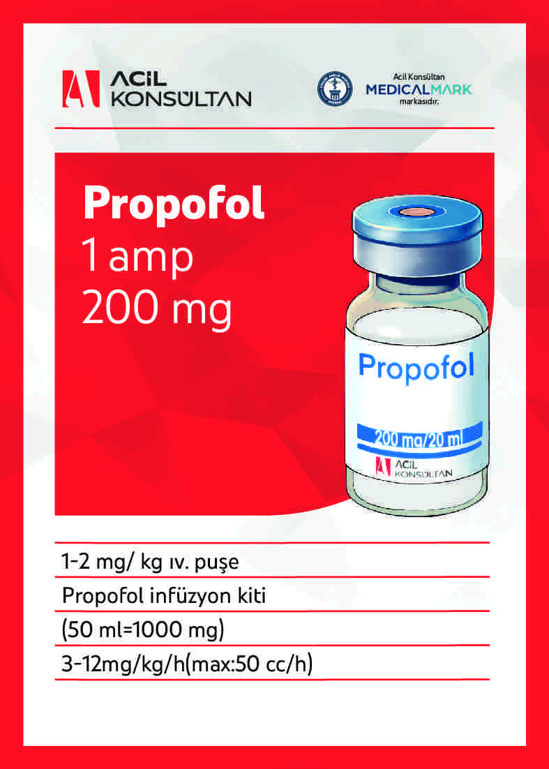 Propofol Akıl Kartı - Acil Konsültan